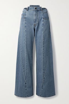 Maison Margiela Jean Large Taille Haute - Bleu