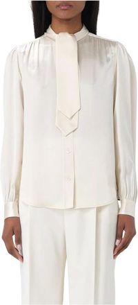 Saint Laurent Damen, Blusen & Hemden, Weiß, MGröße