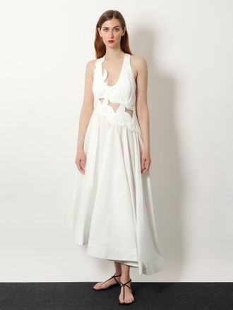 Zimmermann Womens Dress Luna Applique White Cotton