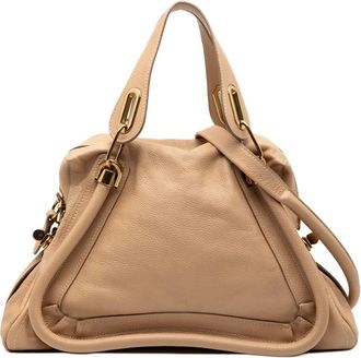 Chlo&eacute; 2008 Medium Leather Paraty satchel - Braun