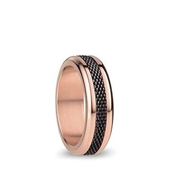 Bering Combinaison de Bagues Échangeables pour Femme en Or Rose et Marron avec le Système Unique Twist & Change, Yenisei