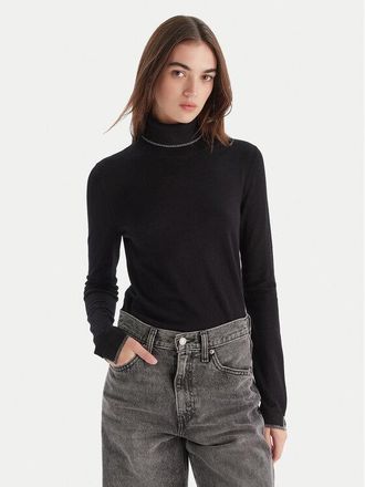 Liu Jo Rollkragenpullover MF5229 MS49I Schwarz Regular Fit