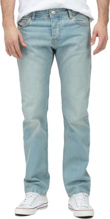 Rock Creek Herren Jeans Regular Fit Baumwolle M&auml;nner Hose Denim Straight Cut Stonewashed RC-2441 Hellblau W40 L34