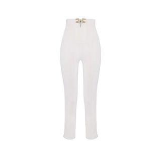 Elisabetta Franchi Slim-fit Hosen - - Trousers - Damen - Wei&szlig; - L