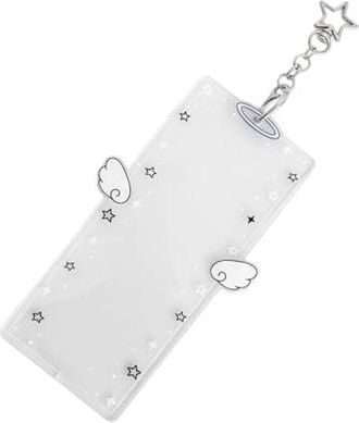 Generico Porte Photo - Mignon Clip Acrylique 17x9cm | Porte Photo D&eacute;coration DIY pour Hommes Gar&ccedil;ons Filles Amis Portefeuille, Noir et blanc, Consulte la descr