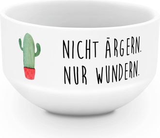 Mr. & Mrs. Panda Müslischale Kaktus Wut - Geschenk, Kollegin, Müslischüssel, Büro, Kollege, Müsli Schale, Chefin, dessertschale, Kakteen, salatschälchen, Schalen