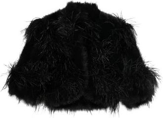 Elie Saab Damen, Jacken, Schwarzk, SGr&ouml;&szlig;e