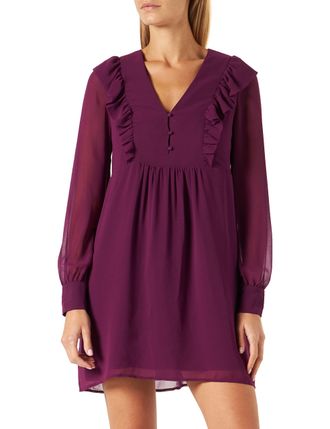 Guess Damen Johara Dress Kleid, Rosso, XL