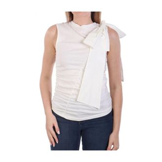 Liu Jo Bow Top mit Stil - - Tops - Damen - Wei&szlig; - M