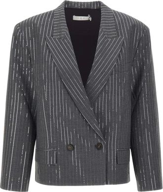 Iro Blazer Bay - Femme - Vestes - Gris - Taille: 38 FR