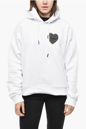 Dsquared2 Brushed Cotton Hoodie with Mesh Detail size Xxs