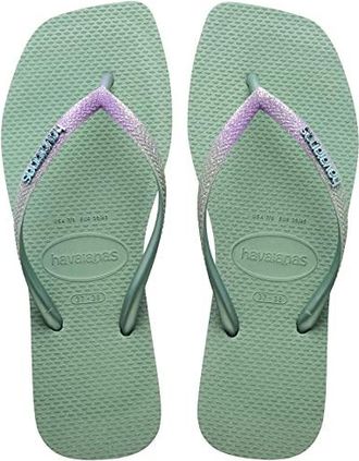 Havaianas HAVAIANAS Tongs carrées pailletées pour femme, argile, 37/38 EU