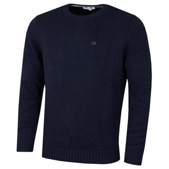 Calvin Klein Chunky Pullover mit Rundhalsausschnitt f&uuml;r Herren Navy - XXXL
