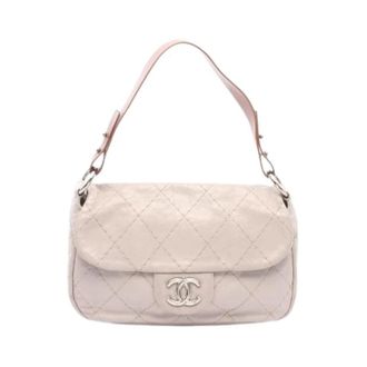 Chanel Pre-owned Ultra Stitch Leder Schultertasche - - Pre-owned - Damen - Beige - ONE SIZE
