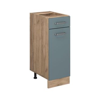 Vicco Meuble cuisine R-Line, Bleu-gris, 30 cm sans plan de travail