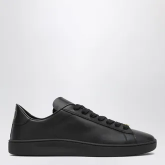 Valentino Garavani Schwarze Leder Royco Turnschuhe