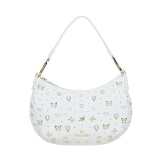 Braccialini Femme, Sacs, Blanc, Taille: ONE Size Beth Strass Shoulder Bag