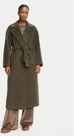 Max Mara Wollmantel Tempera 2625016072 Khakifarben Regular Fit