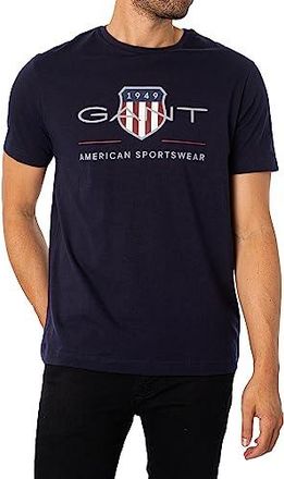 GANT SS Shirt &Agrave; Manches Courtes Archive Shield Reg, Evening Blue, 3XL Homme