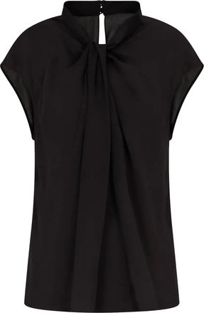 Giorgio Armani haut à détail de noeud - Noir