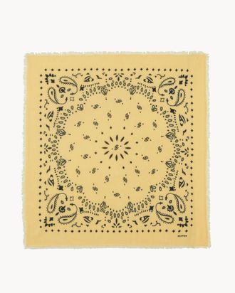 Kujten Grand bandana cachemire imprim&eacute; - Grand Bandana Hachiko