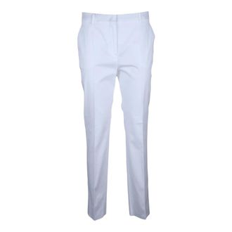 Max Mara Pantalon Droit - Femme - Pantalons - Blanc - Taille: 44 FR