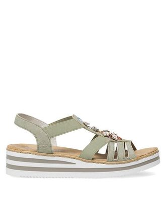 Rieker Sandalen V0245-52 Gr&uuml;n