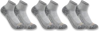 Carhartt Work in Progress Herren Force Midweight 3 Pack Socken, Dunkelgrau, Large (3er Pack)