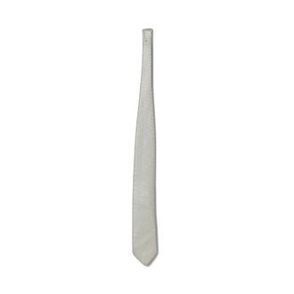 Ermenegildo Zegna Cravate Jacquard en Soie - Homme - Accessoires - Blanc - Taille: ONE Size