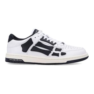 Amiri Wei&szlig;e Schwarze Sneakers Skel-top Niedrig - - Shoes - Damen - Wei&szlig; - 38 EU
