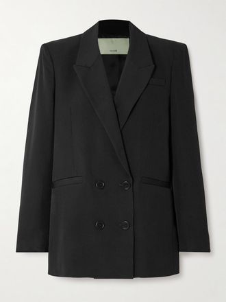 Gauge81 Blazer &Agrave; Double Boutonnage En Grain De Poudre Vidal - Noir