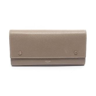 Celine Pre-owned Large Flap Multifunction Leather Long Wallet - - Pre-owned - Damen - Grau - ONE SIZE