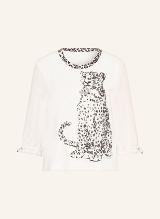 Marc Cain Shirt Mit 3/4-Arm Und Schmucksteinen weiss