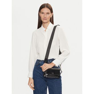 Calvin Klein Handtasche Calvin Klein Ck Must Dbl Strap Mini Bag_Shiny K60K612772 Schwarz