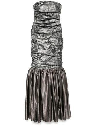 Almaz robe longue Metal Siren - Argent