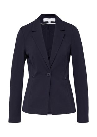 Comma Taillierter Blazer aus weichem Jersey mit Rei&szlig;verschlusstaschen