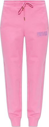 Versace Jeans Couture Femme, Pantalons, Rose, Taille: 40 FR Pantalon de surv&ecirc;tement avec logo brod&eacute;