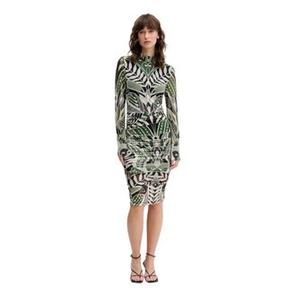 Farm Rio Lang&auml;rmeliges Midikleid mit Blumenmuster - - Dresses - Damen - Mehrfarbig - M