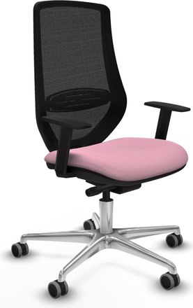 Piqueras y Crespo Drehstuhl mit 1D-Armlehnen, h&ouml;henverstellbare Lendenwirbelst&uuml;tze, ausgestattet mit Syncro/Traslack und eingespritztem Schaum. Mit Rollen von 65 mm, Pa