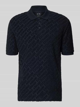 A|X Armani Exchange Slim Fit Poloshirt mit Logo-Muster