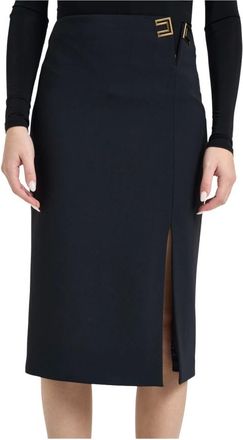Elisabetta Franchi Femme, Jupes, Noir, Taille: 40 FR Jupe Crayon