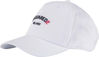 Dsquared2 Homme, Accessoires, Blanc, Taille: L Logo Cap