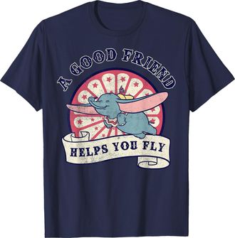 Disney Dumbo A Good Friend Helps You Fly Logo Poster T-Shirt