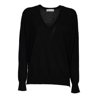 Dries Van Noten Femme, Pulls, Noir, Taille: 40 FR V-neck Tricots