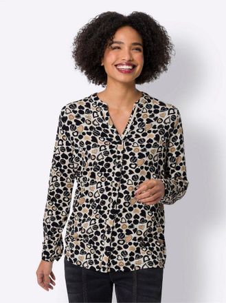 Heine Klassische Bluse Jersey-Bluse Langarm