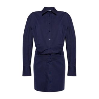 The Attico Draped Dress - - Dresses - Damen - Blau - M