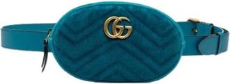 Gucci Sac banane vintage doccasion - Femme - Pre-owned - Bleu - Taille: ONE Size