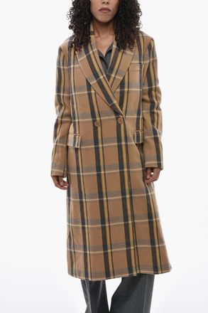 Stella McCartney Doppelreihiger Mantel KATHERINE mit Tartanmuster Stella McCartney