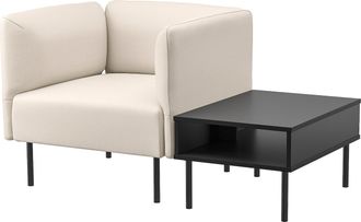 IKEA LILLEHEM Sessel mit Beistelltisch