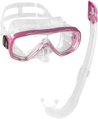 Cressi Schnorcheln Gear, Maske Schnorchel Set Italienischer Qualit&auml;t seit 1946, DM1010154, Rose
